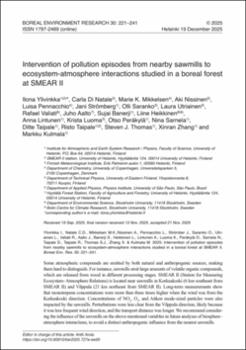 Intervention of pollution episodes from nearby sawmills to ecosystem ...